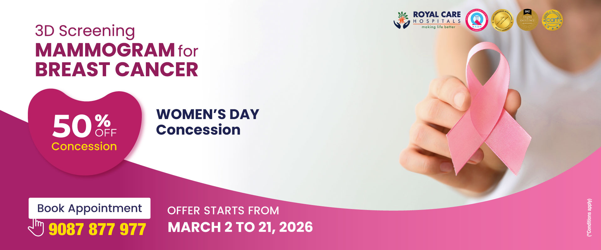 3D Screening Mammogram for Breast Cancer - Royal Care Hospitals